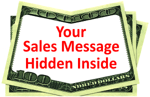 Exclusive Machine Die-Cut Shape - BILL-BOARD Money Drop Cards